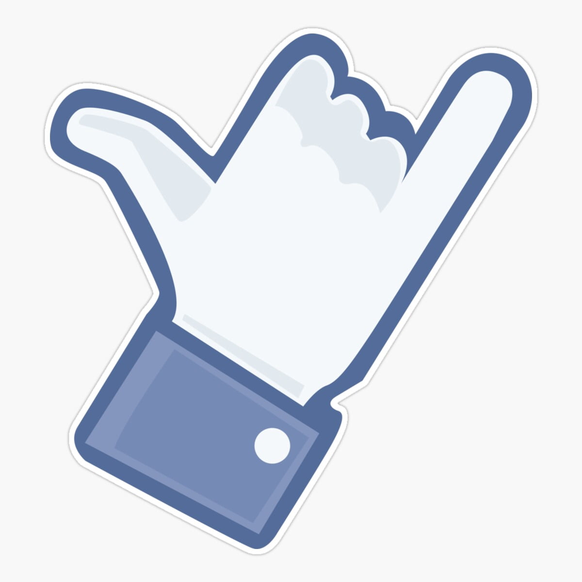 Maneki Shaka Facebook Sticker, Phone Decal Water Bottle Stickers Car ...