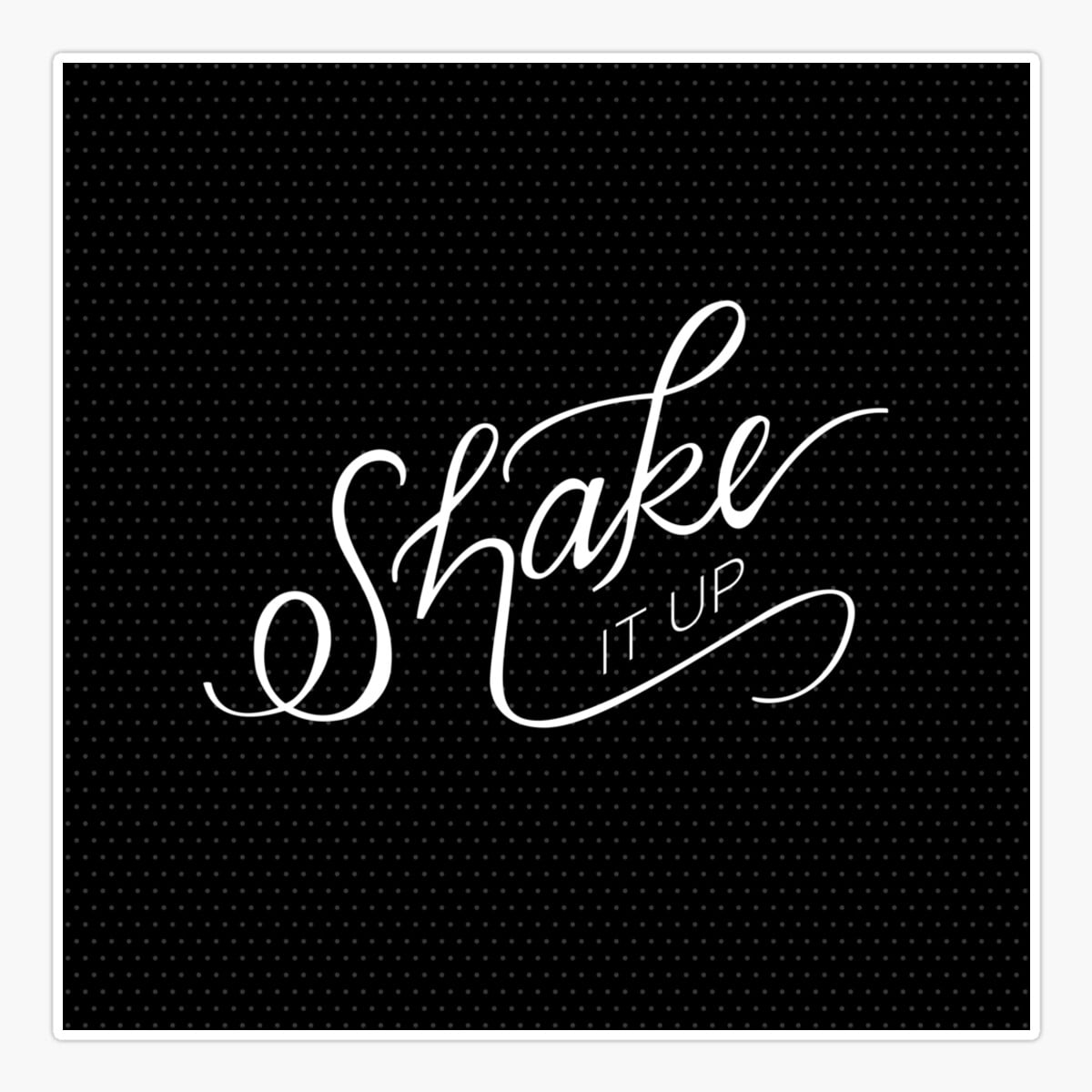 Maneki Shake It Up (B&W) Sticker, Phone Decal Water Bottle Stickers Car ...