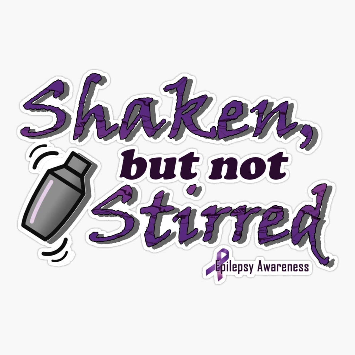 Maneki Shaken But Not Stirred - Epilepsy Awareness Er, Phone Decal ...