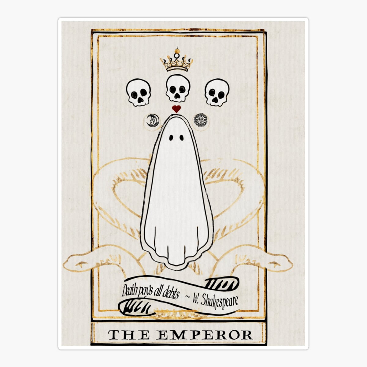 Maneki Shakespeare Quote Dark Academia Macbeth Gothic Ghost Watercolor ...