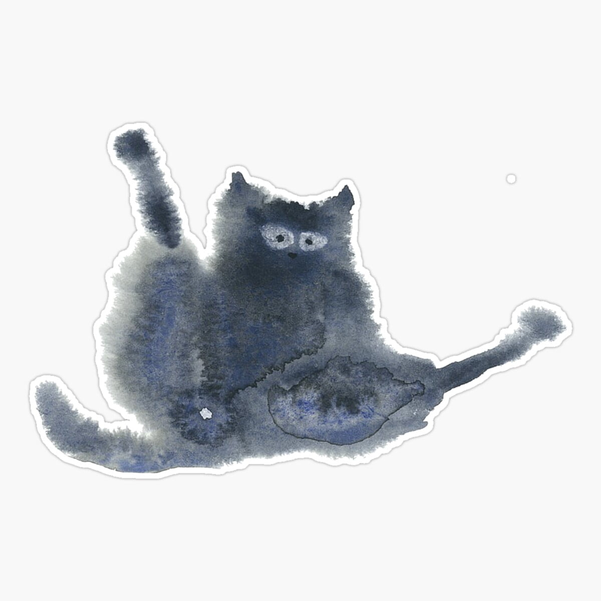 Maneki Shameless Cats: More Hole Sticker, Phone Decal Water Bottle ...