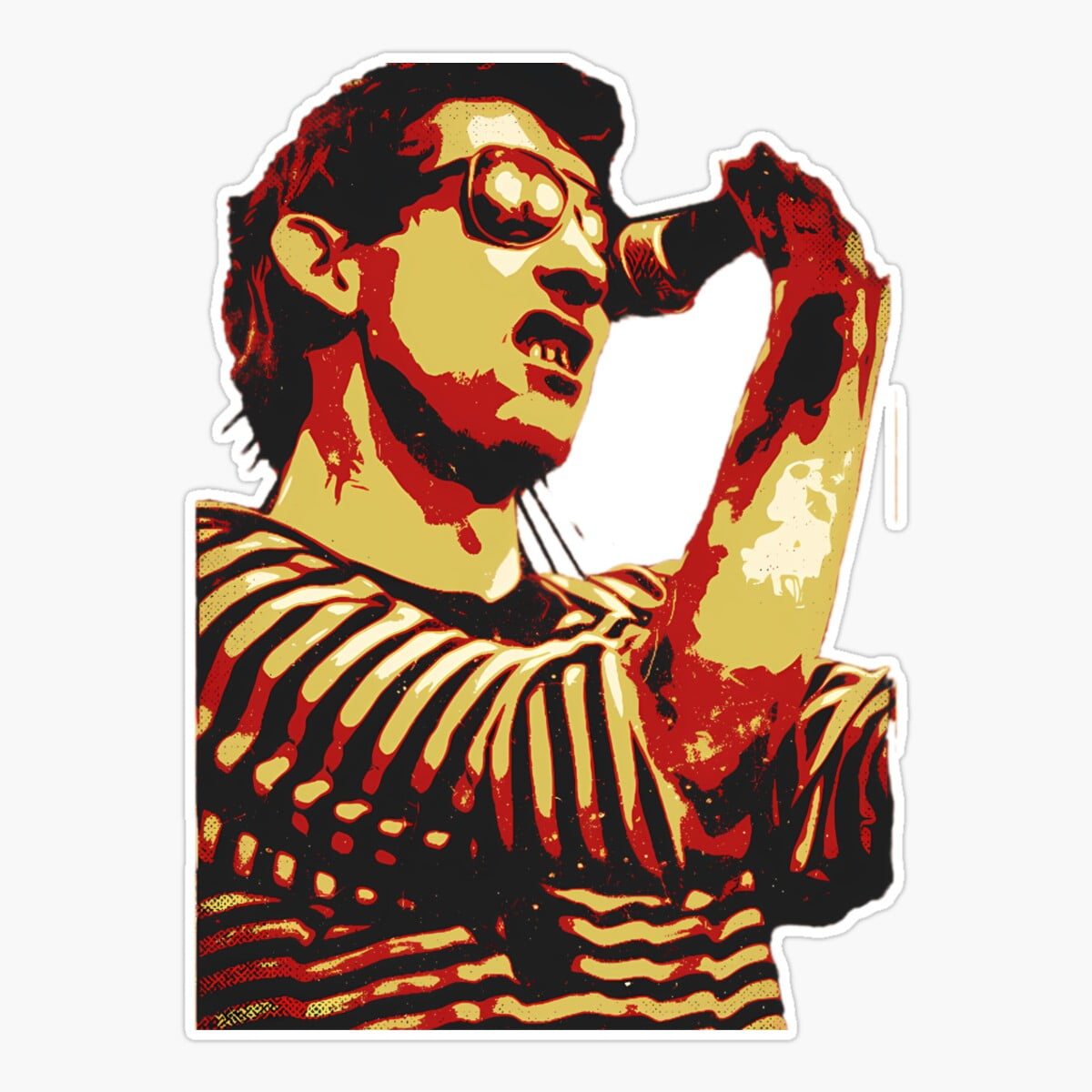 Maneki Shane Mcgowan Shane Macgowan Sticker, Phone Decal Water Bottle ...