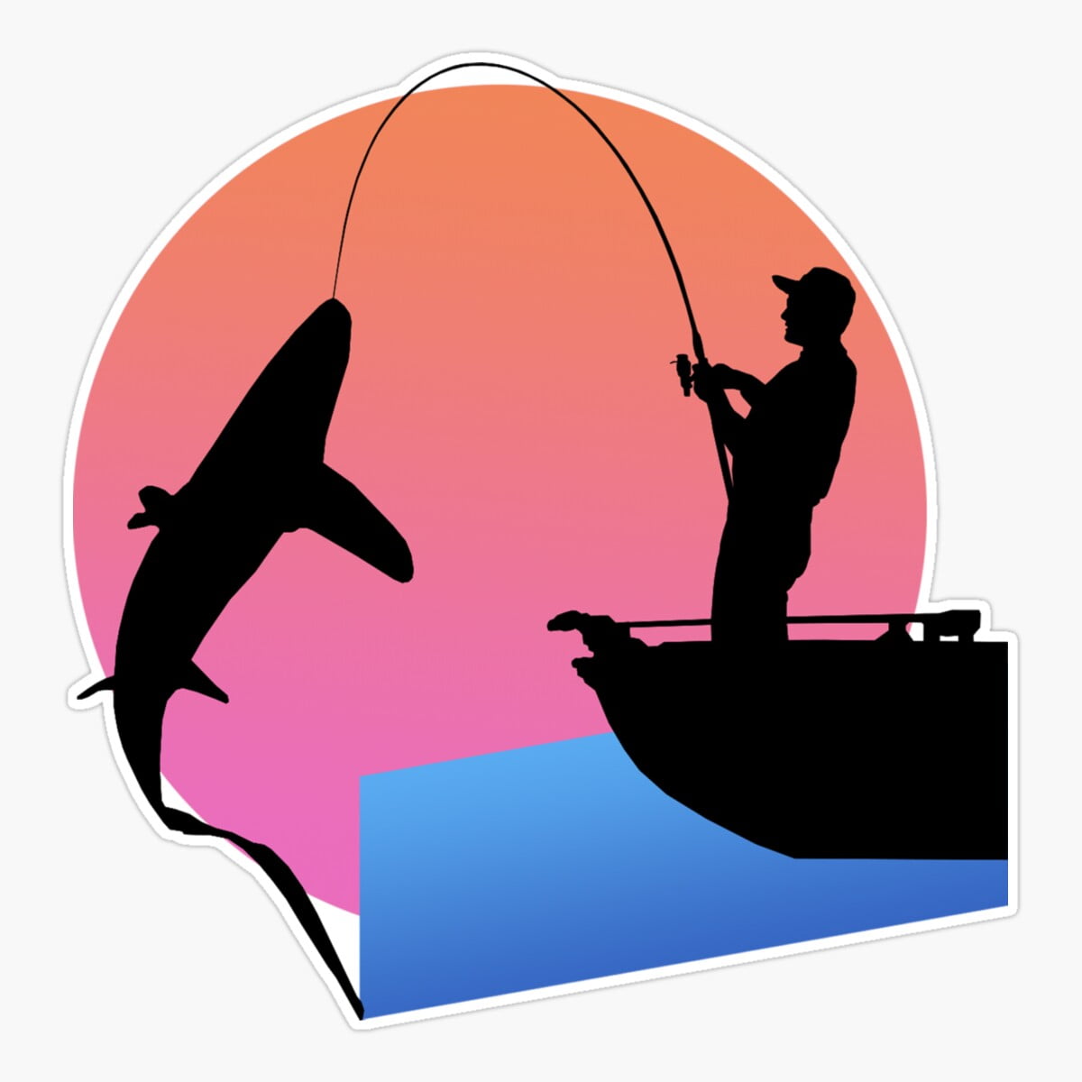 Maneki Shark Isher Er, Phone Decal Water Bottle Stickers Car Decals ...