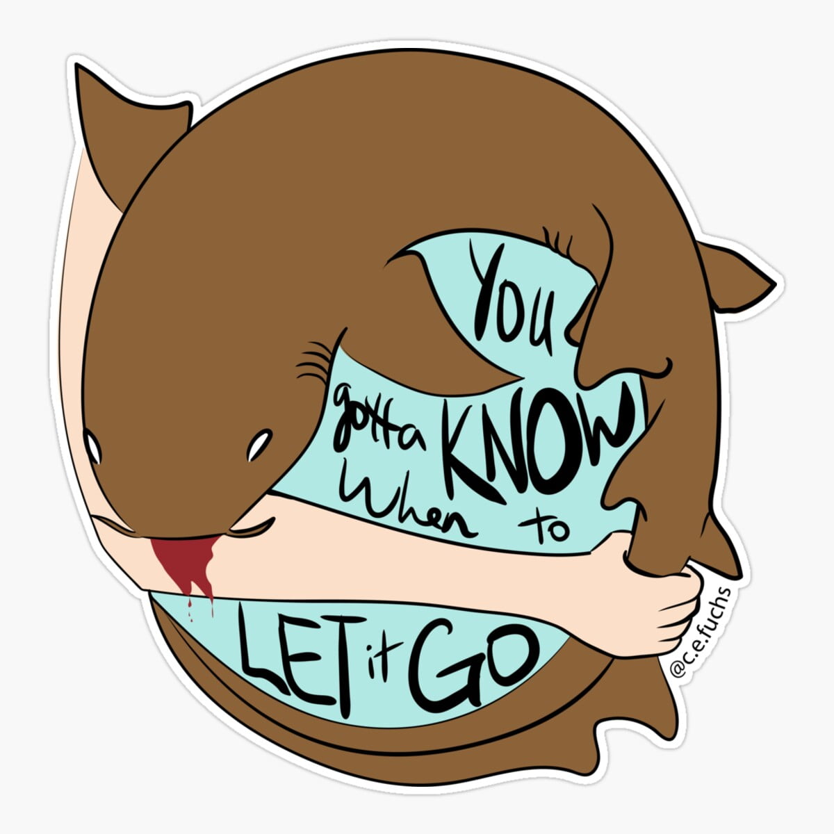 Maneki Shark Wisdom Er, Phone Decal Water Bottle Stickers Car Decals ...