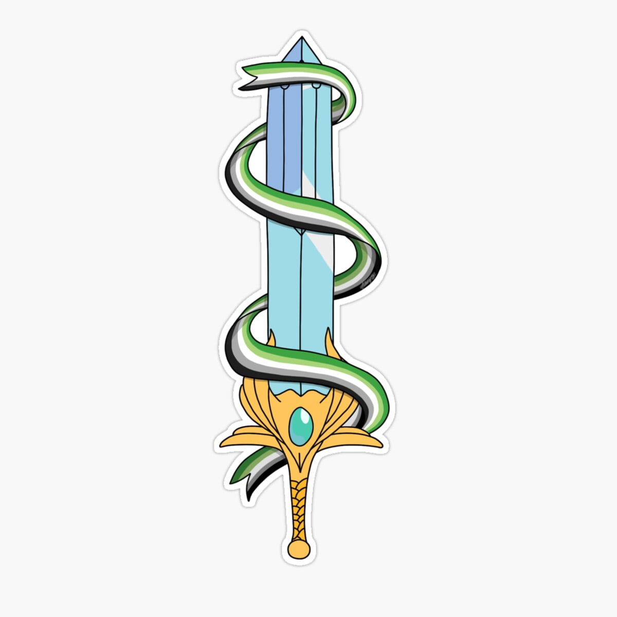 Maneki She-Ra Aromantic Sword er,Phone Decal Water Bottle Stickers Car ...