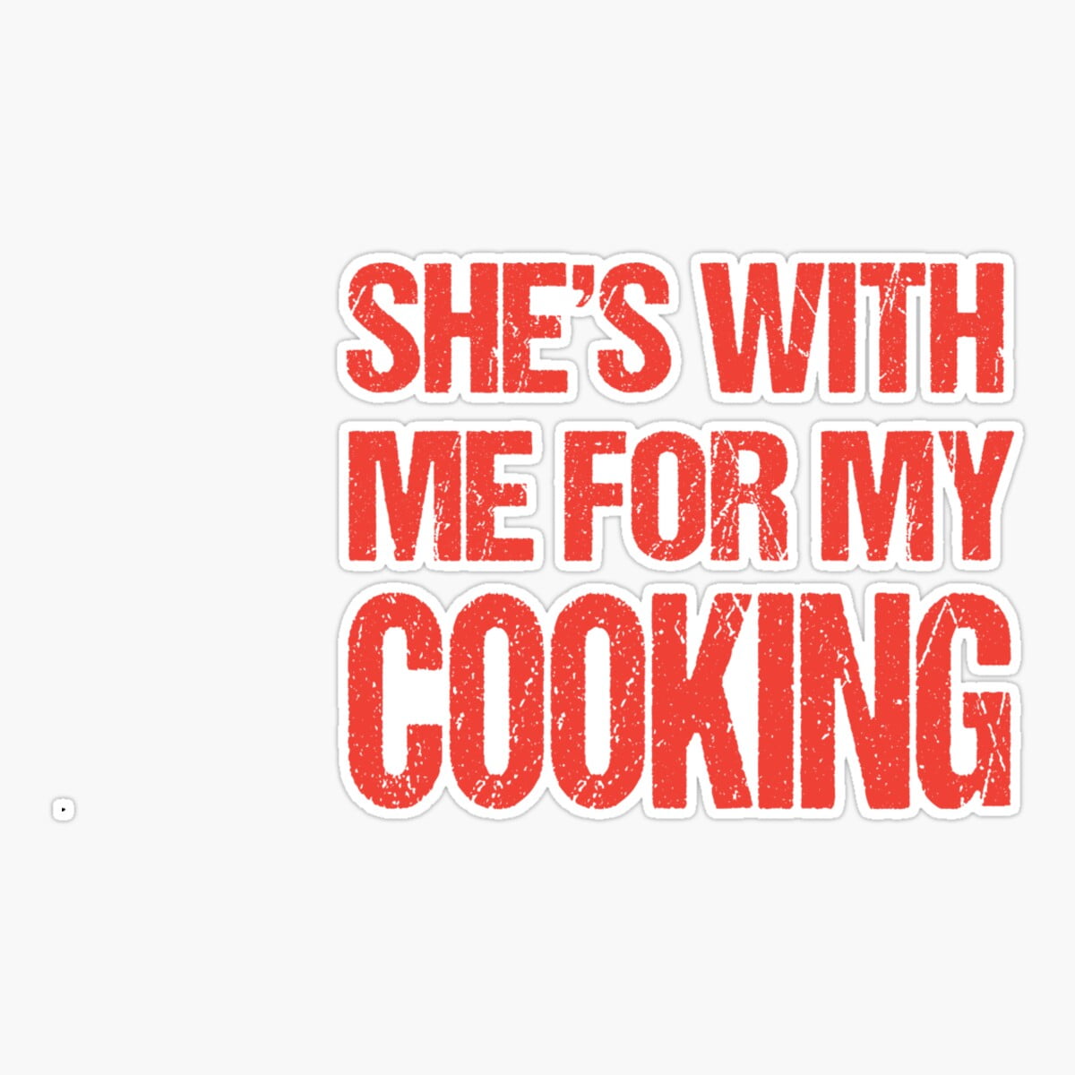 Maneki She'S With Me Or My Cooking Sticker, Phone Decal Water Bottle ...