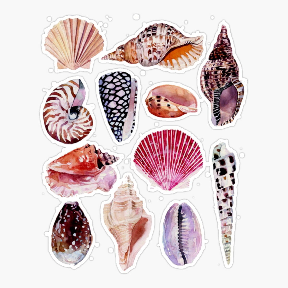 Maneki She Sells Sea Shells At The Sea Shore Sticker, Phone Decal Water ...