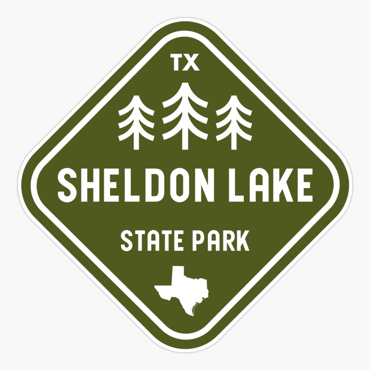 Maneki Sheldon Lake State Park Texas Rhombus Er, Phone Decal Water ...