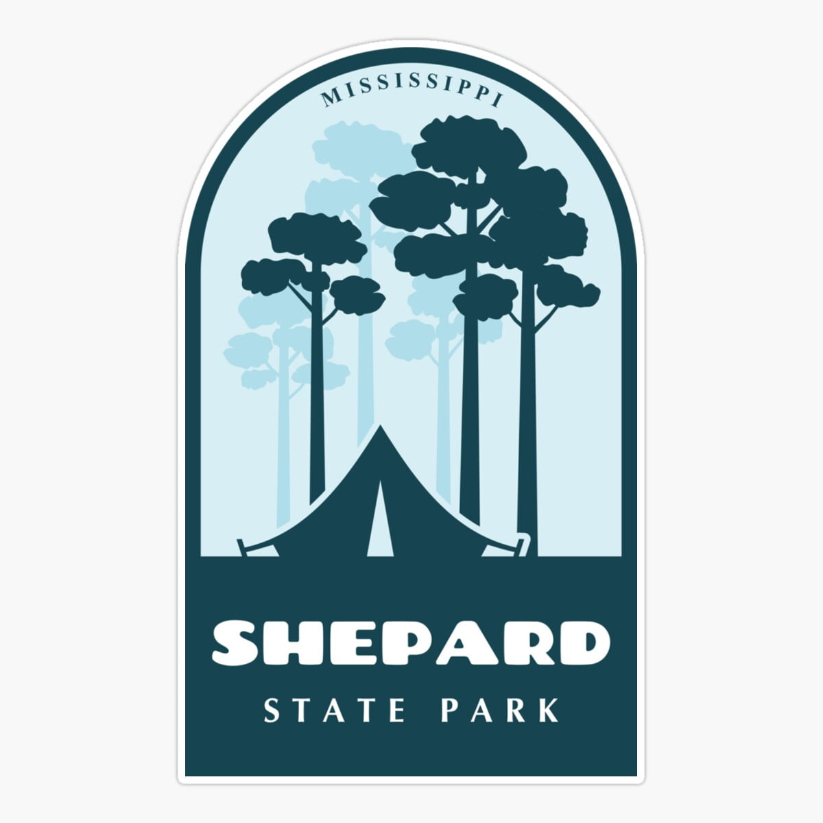 Maneki Shepard State Park Mississippi Arch Er, Phone Decal Water Bottle ...