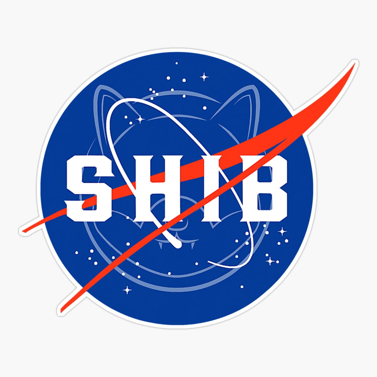 Maneki Shiba Inu Coin Shib Army Nasa Logo Er, Phone Decal Water Bottle ...