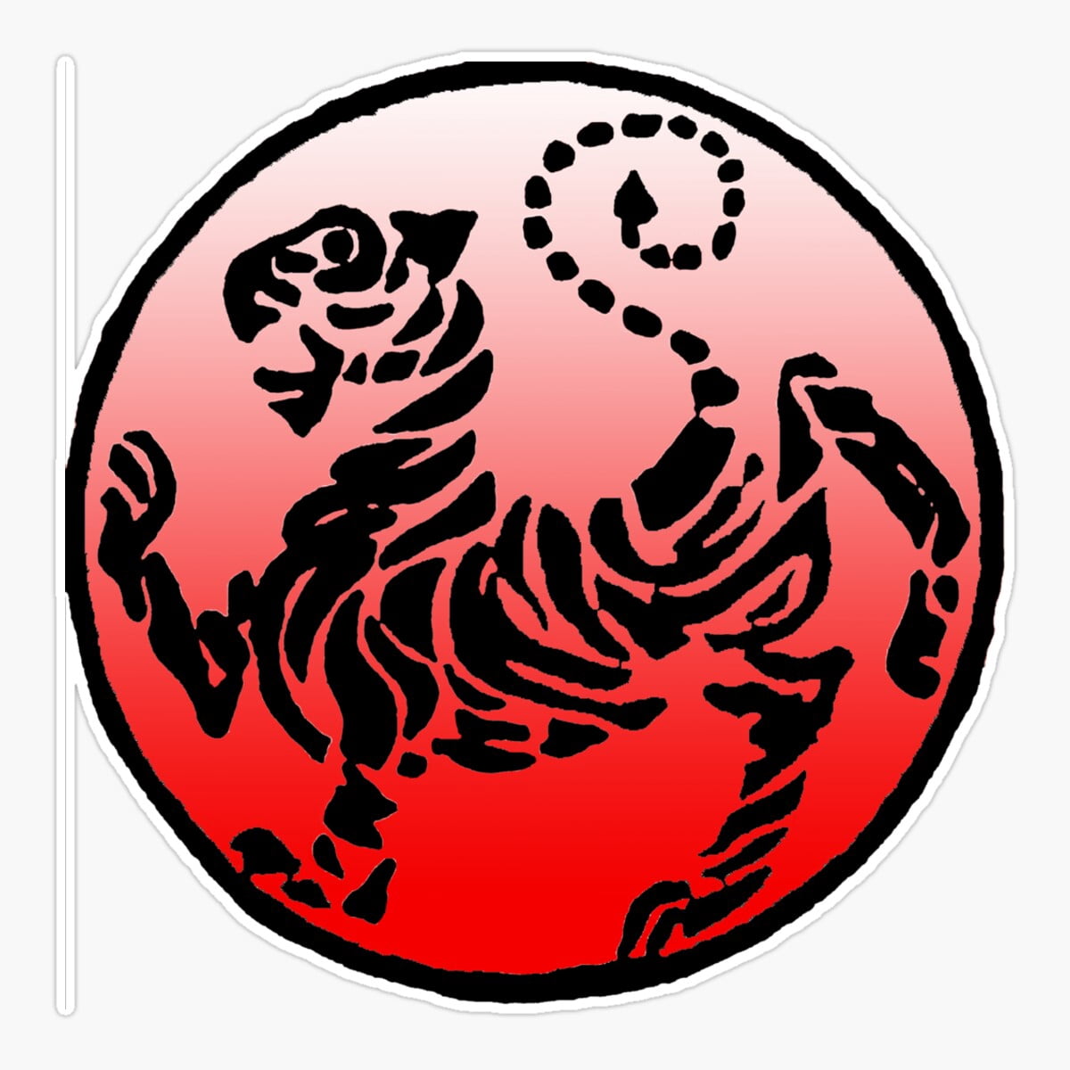 Maneki Shotokan Rising Sun Tiger Japanese Karate Dojo Sticker, Phone ...