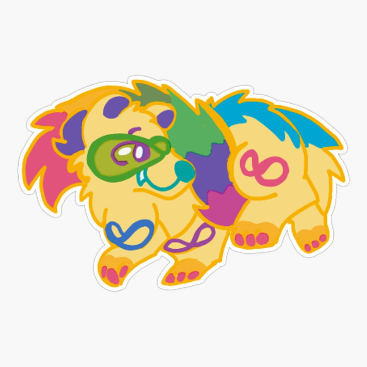 Maneki Shout The Autistic Weasel Er, Phone Decal Water Bottle Stickers Car Decals, Funny ...