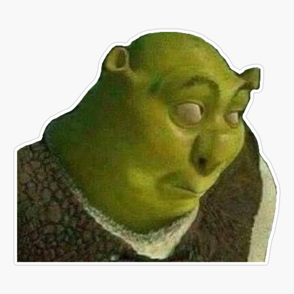 Maneki Shrek Meme Sticker Sticker, Phone Decal Water Bottle Stickers ...