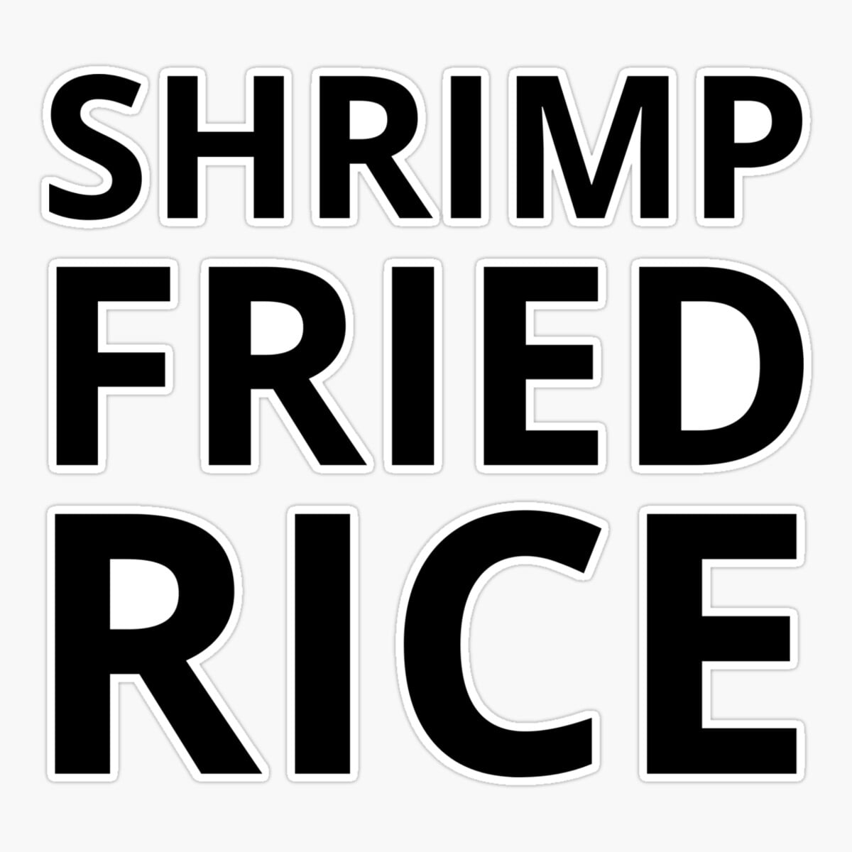 Maneki Shrimp Ried Rice Sticker, Phone Decal Water Bottle Stickers Car ...