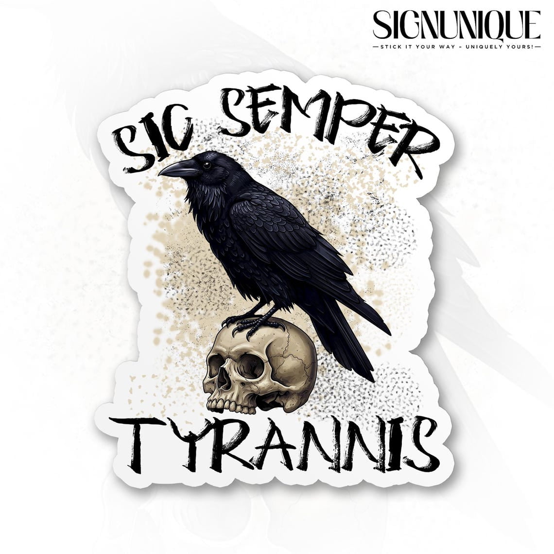 Maneki Sic Semper Tyrannis Funny Bumper Er, Political Liberal Leftist ...