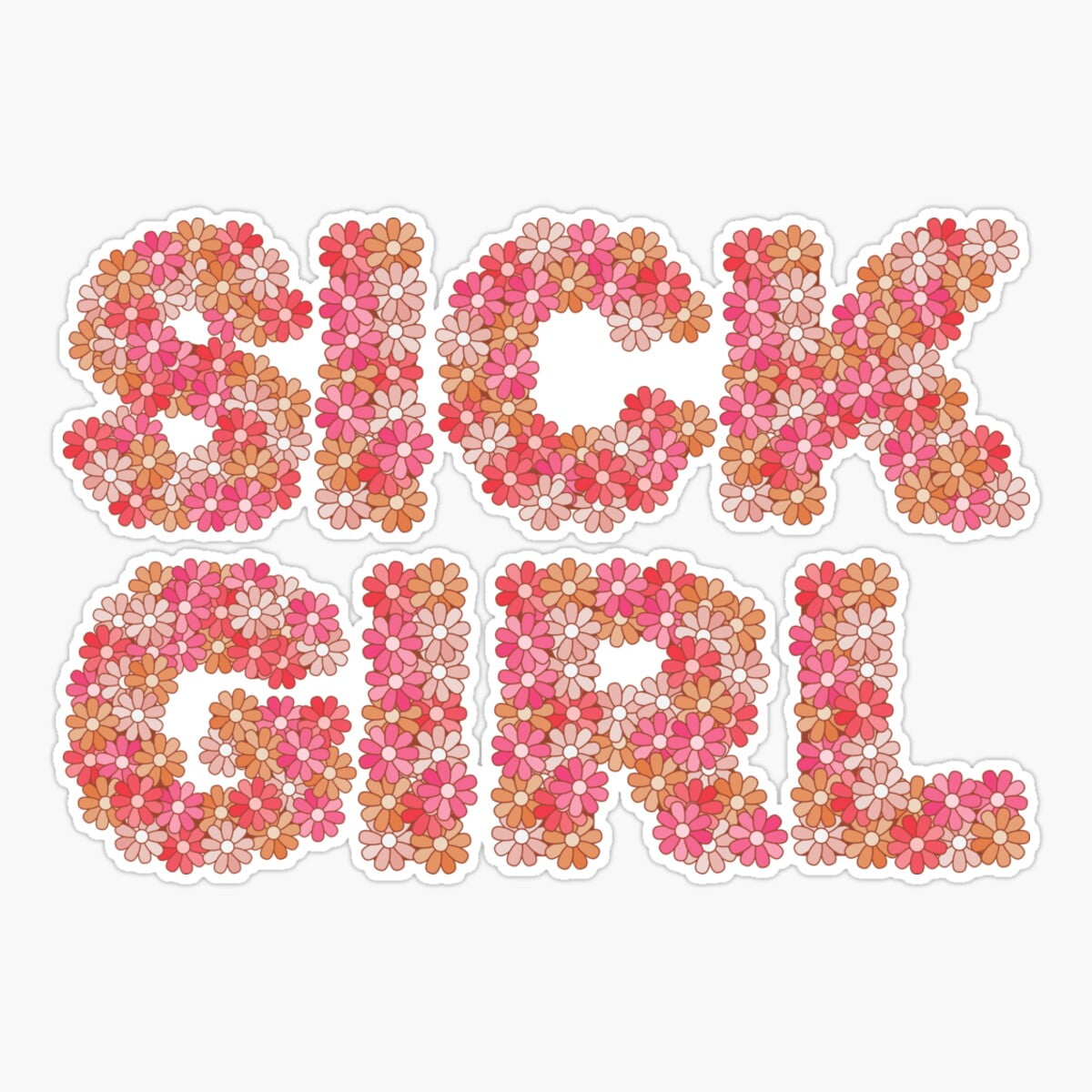 Maneki Sick Girl Sticker, Phone Decal Water Bottle Stickers Car Decals ...
