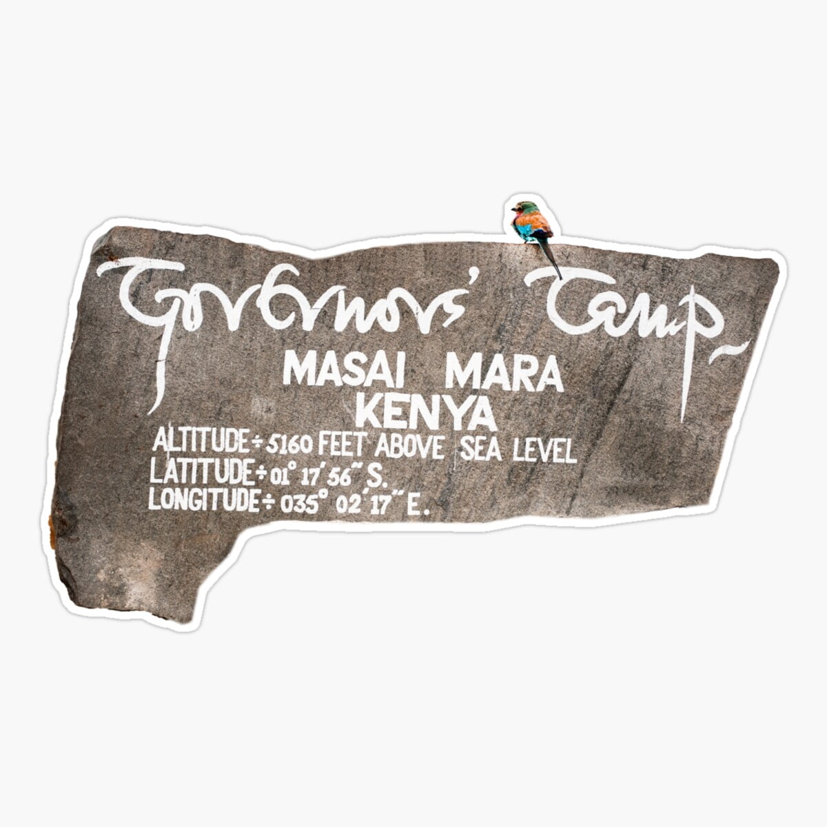 Maneki Sign To Governors Camp Sticker, Phone Decal Water Bottle ...