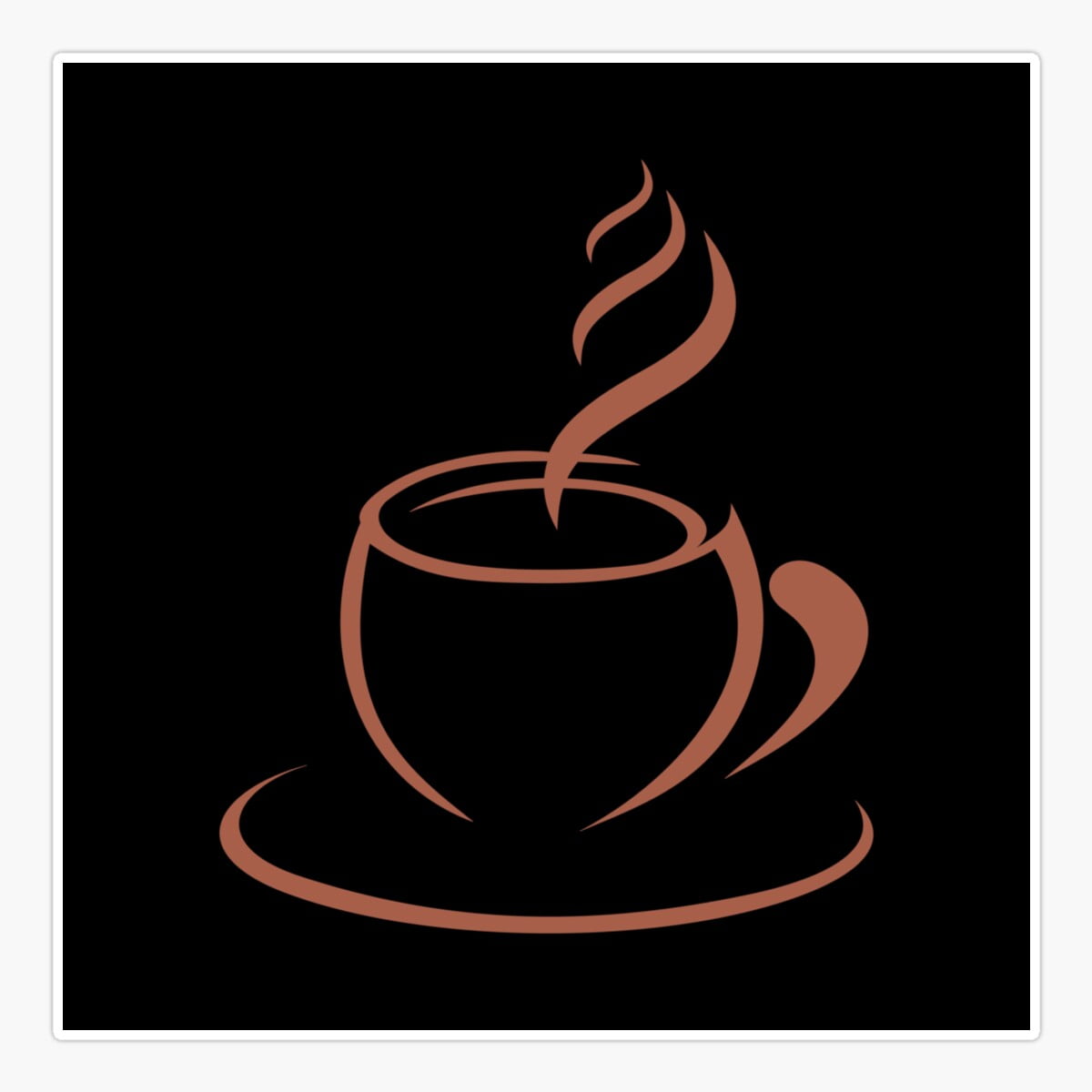 Maneki Simple And Elegant Coffee Design For Coffee Lovers (Black ...