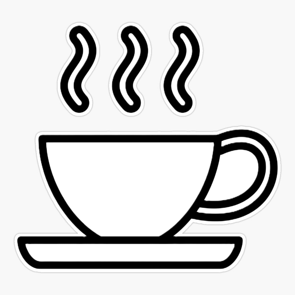 Maneki Simple Cup Of Coffee Logo Er Er, Phone Decal Water Bottle ...