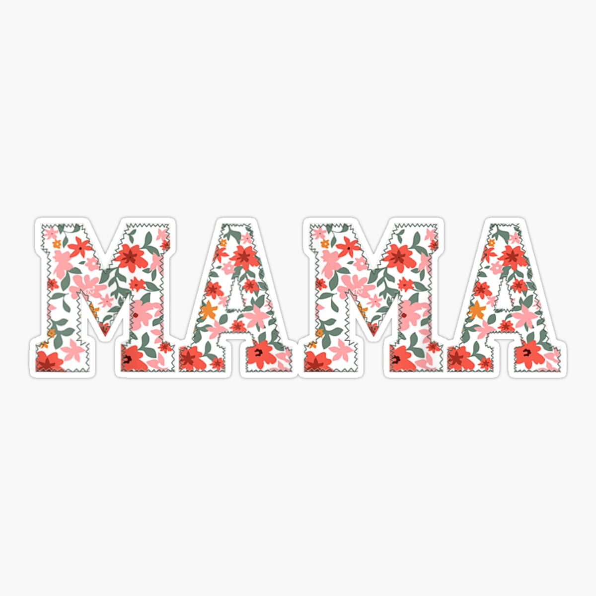 Maneki Simple Mama Flower Flora Mother'S Day Mom Mommy Er, Phone Decal ...