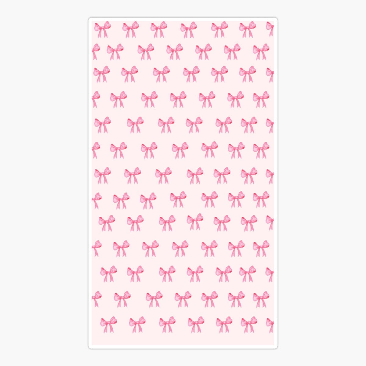 Maneki Simple Pink Bow Design Er, Phone Decal Water Bottle Stickers Car ...