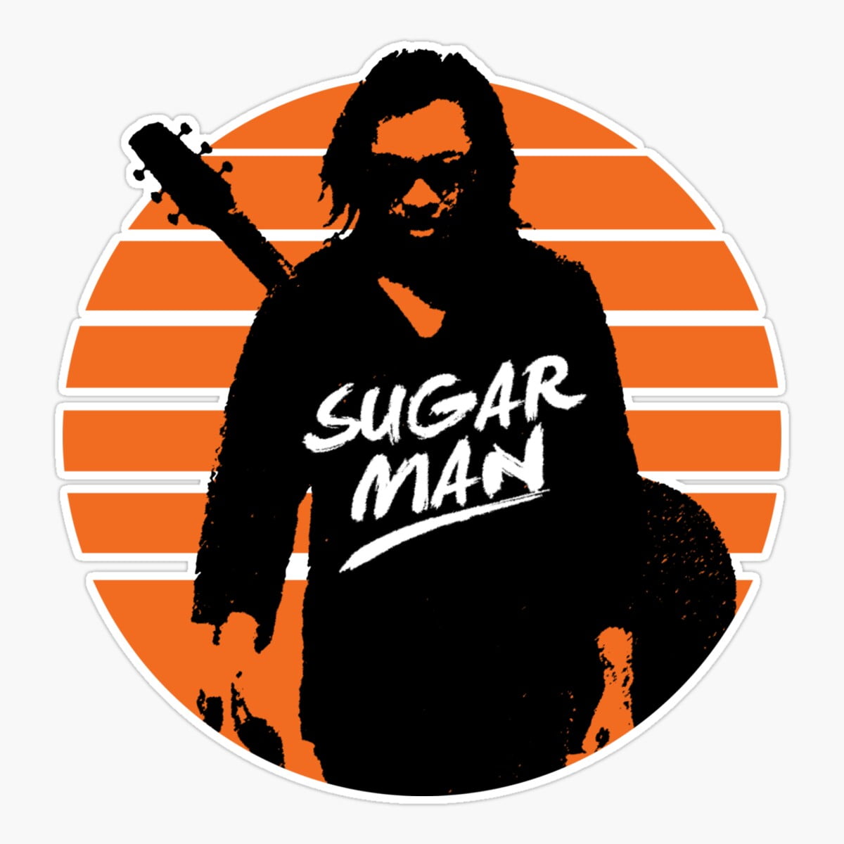 Maneki Sixto Rodriguez - Sugar Man Er, Phone Decal Water Bottle ...