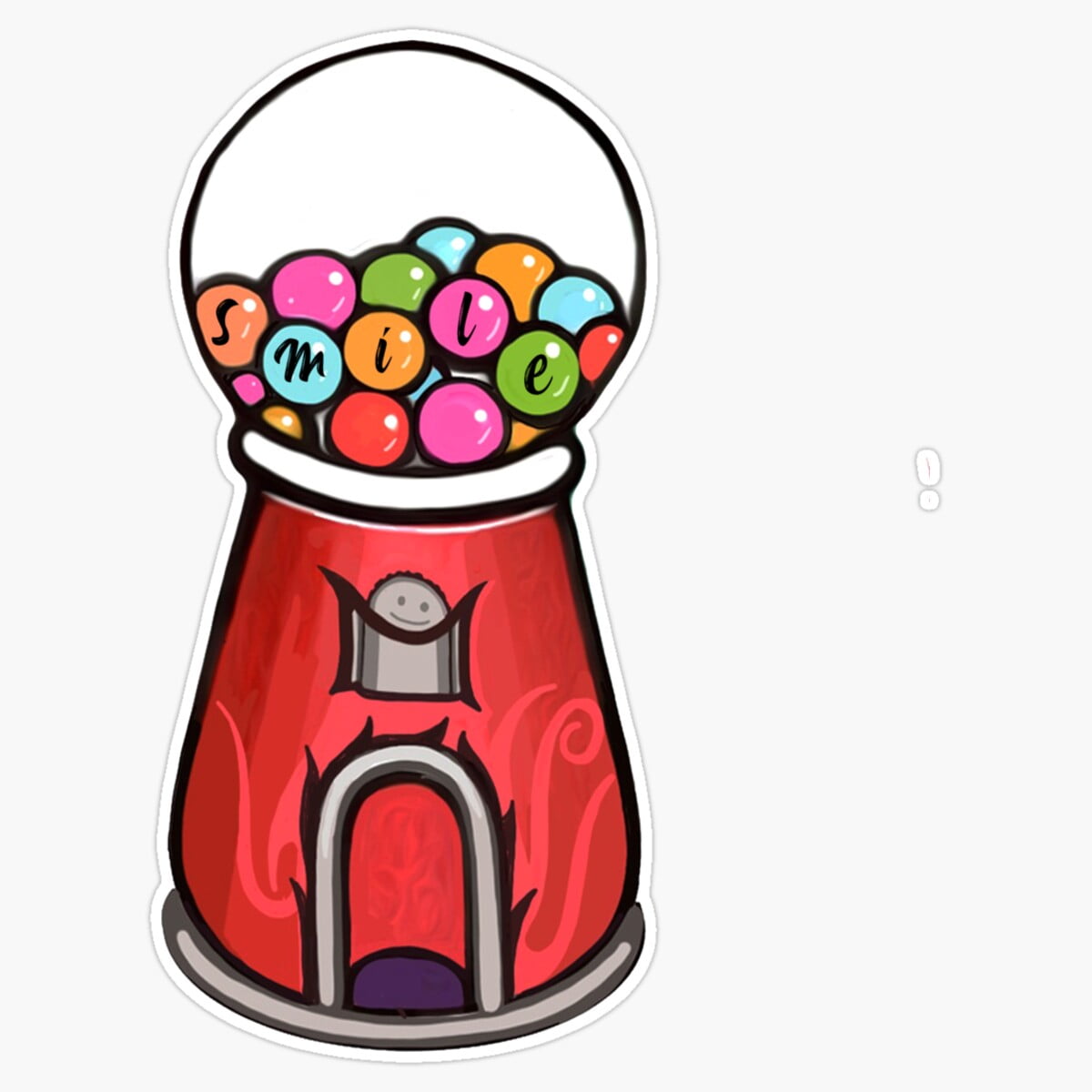 Maneki Sj'S Doodle Adventures: "Smile Gumball Machine" Er, Phone Decal ...