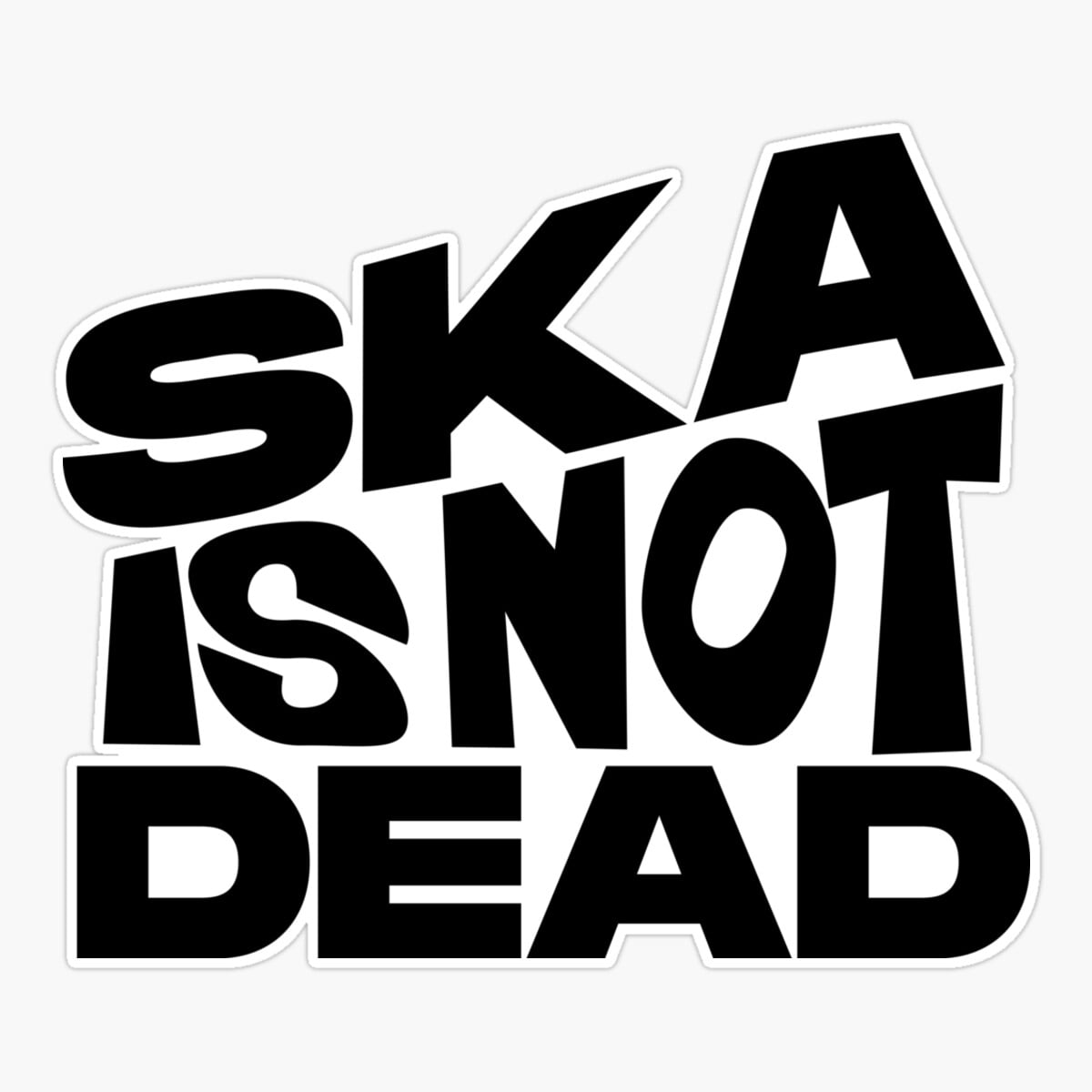 Maneki Ska Is Not Dead Sticker, Phone Decal Water Bottle Stickers Car ...