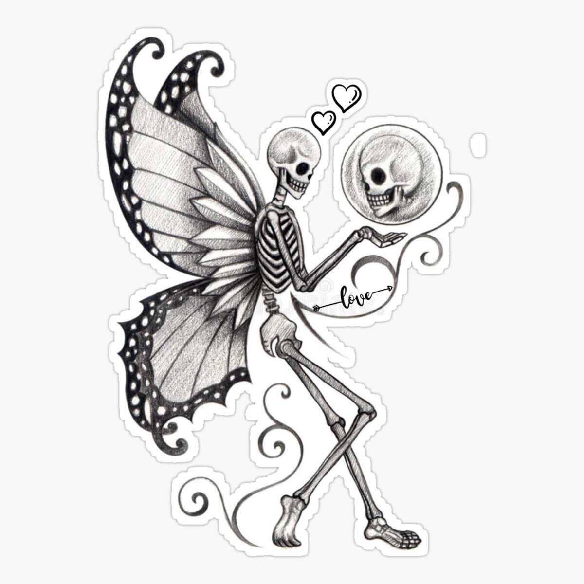 Maneki Skeleton Fairy Grunge Fairycore Aesthetic Gothic Cottagecore ...