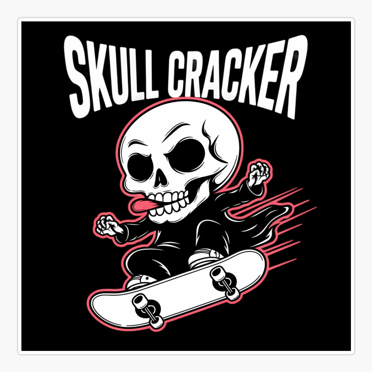 Maneki Skull Cracker #1 Er, Phone Decal Water Bottle Stickers Car ...