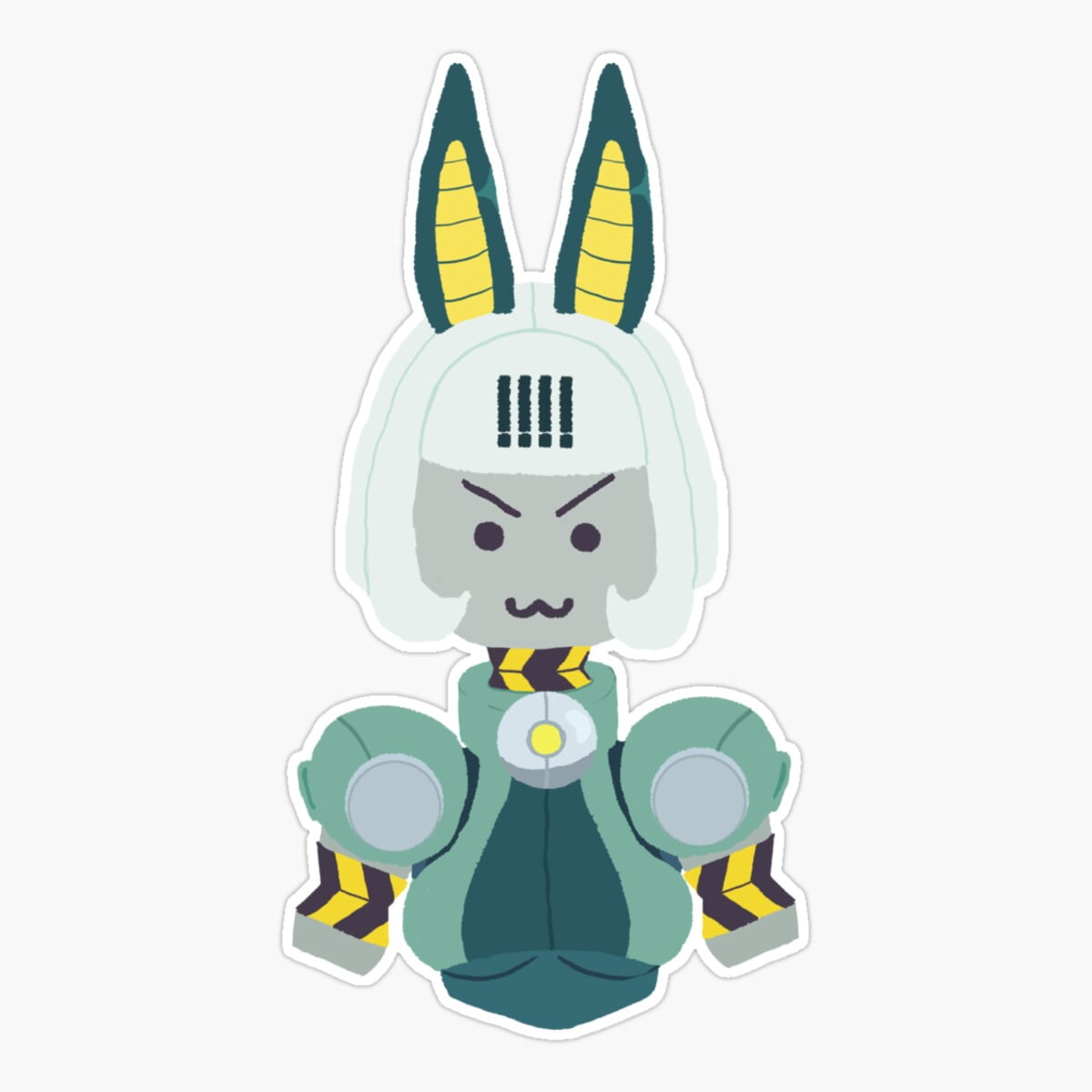 Maneki Skullgirls Robo-Ortune Evil Nya Er, Phone Decal Water Bottle ...