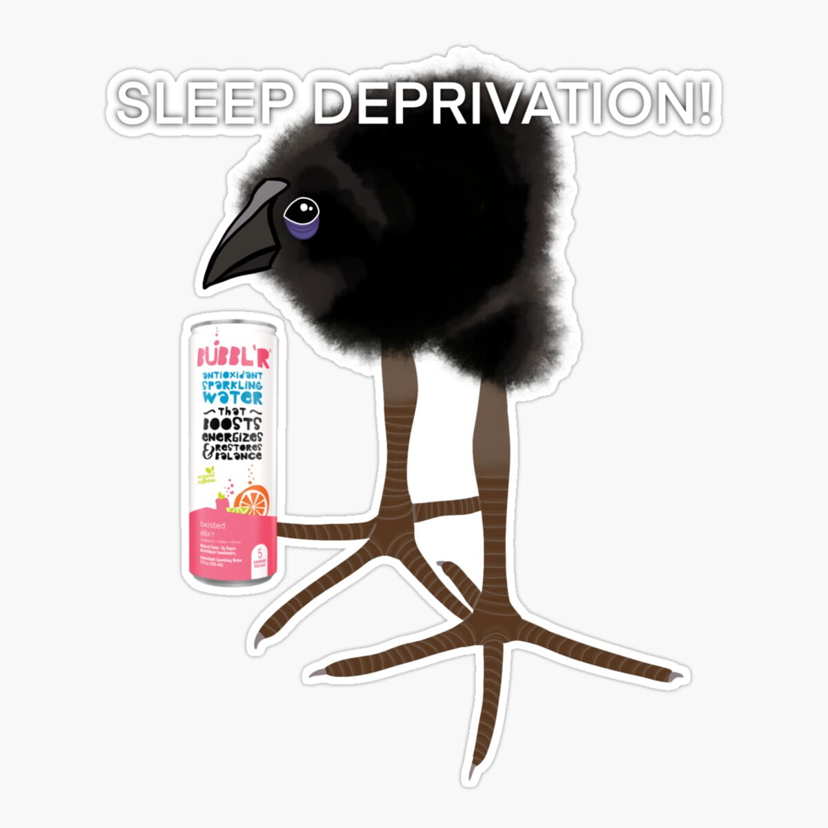 Maneki Sleep Deprivation Swamp Hen With Bubblr Er, Phone Decal Water ...