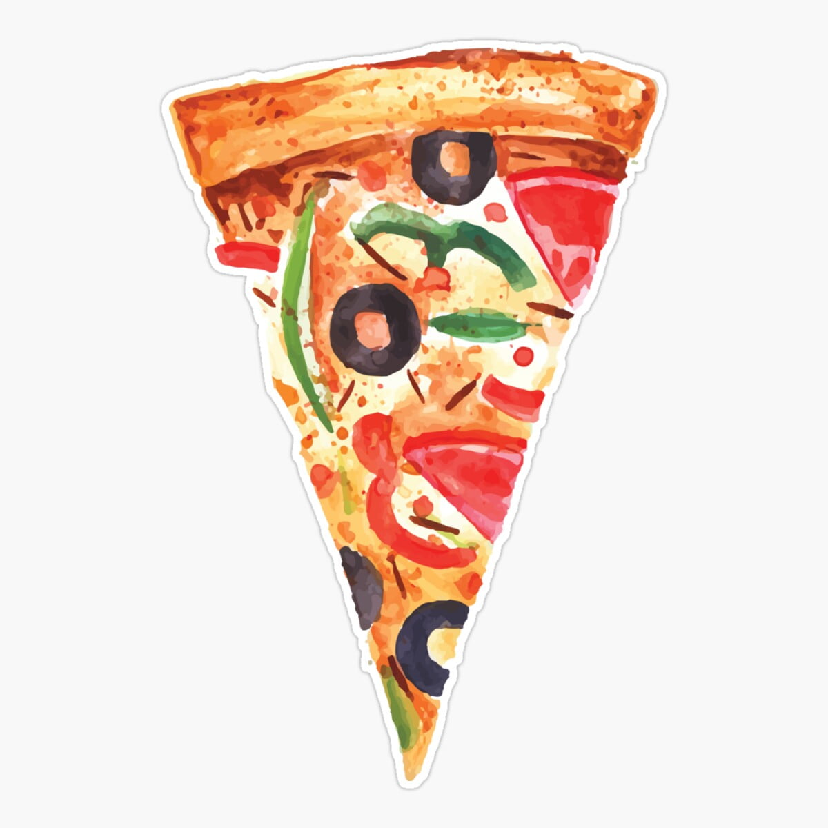 Maneki Slice Emoji Icon Is Delicious Sticker, Phone Decal Water Bottle ...