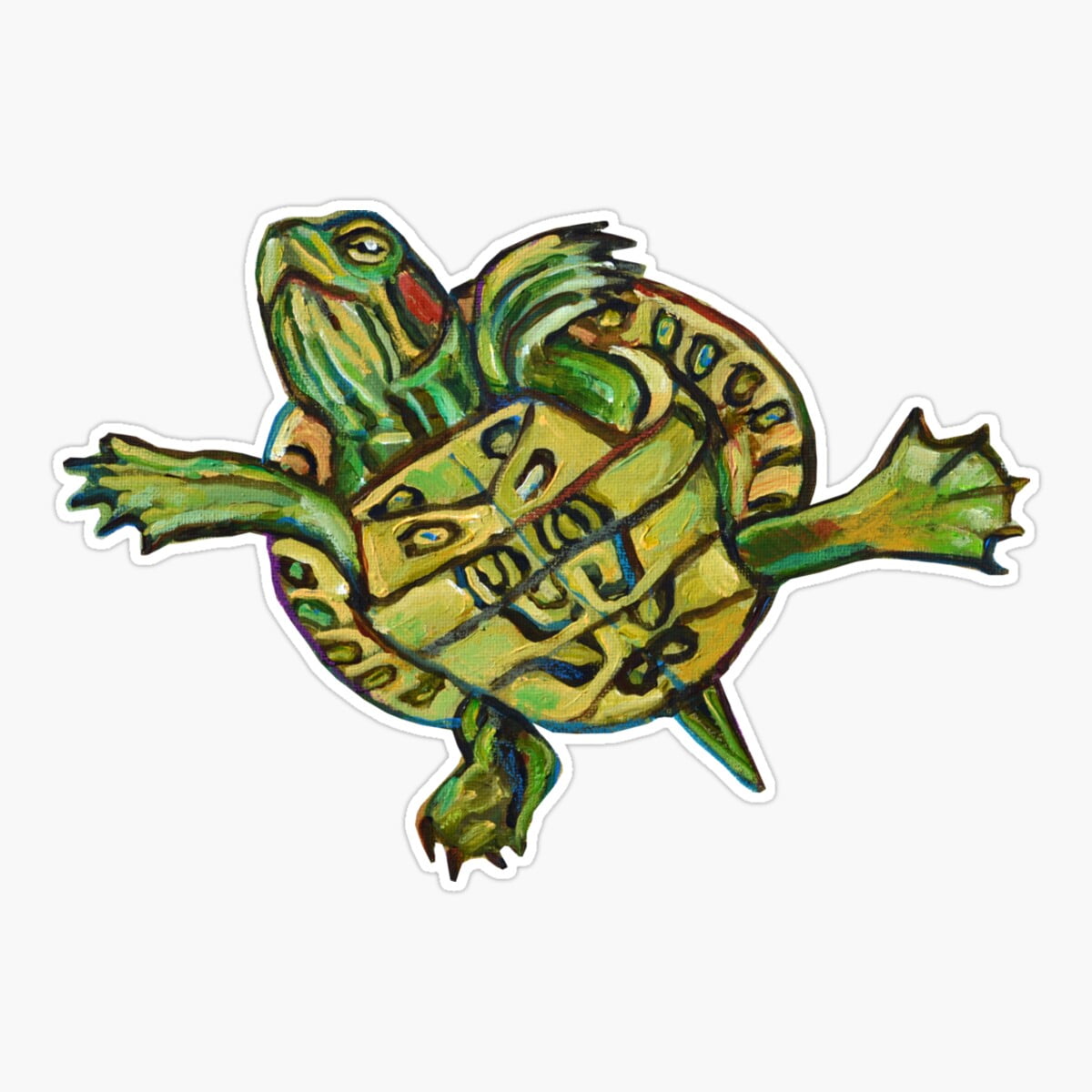 Maneki Slider Turtle Pattern Er, Phone Decal Water Bottle Stickers Car ...