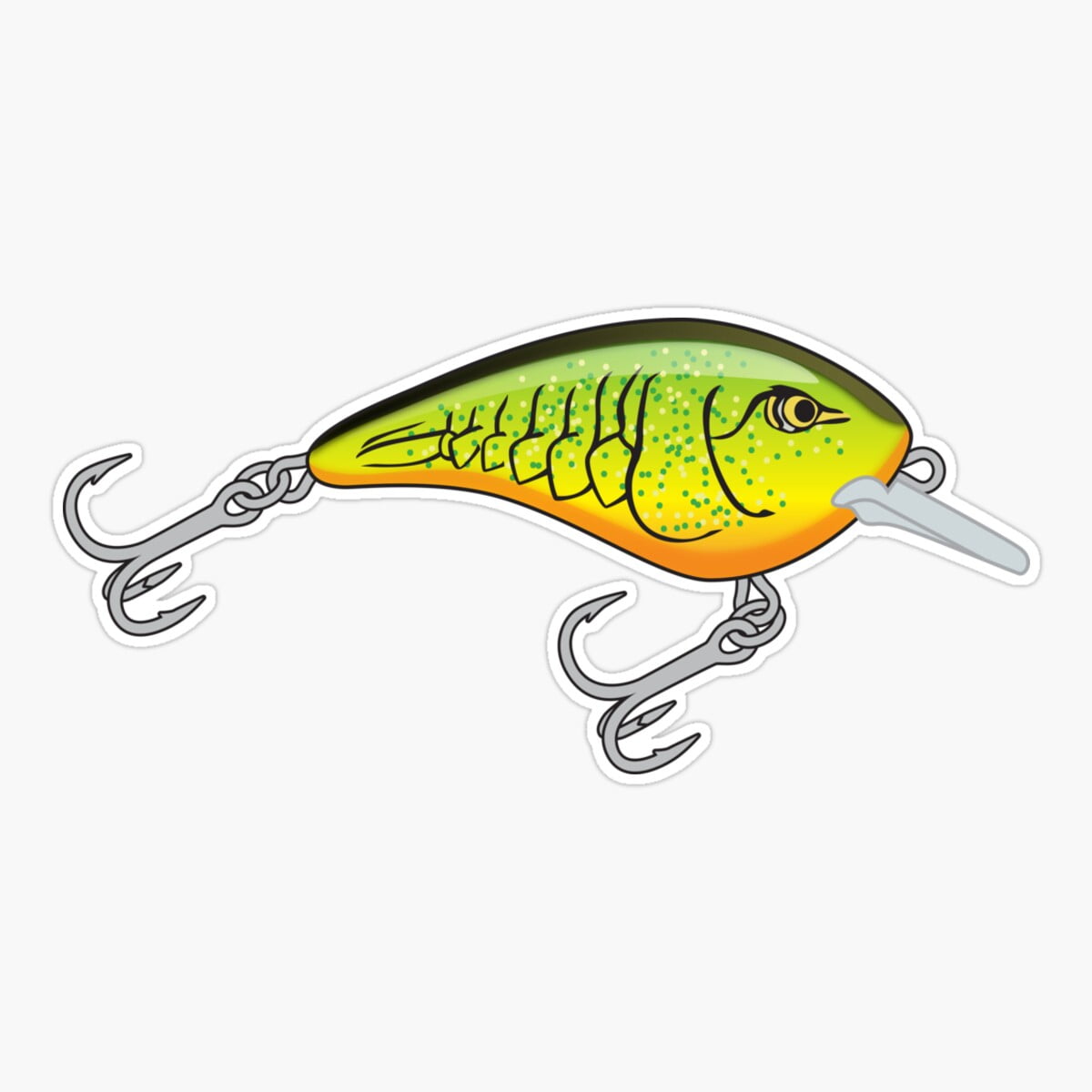 Maneki Slim Craw Crankbait Ishing Lure - Chartreuse Rootbeer Er, Phone ...
