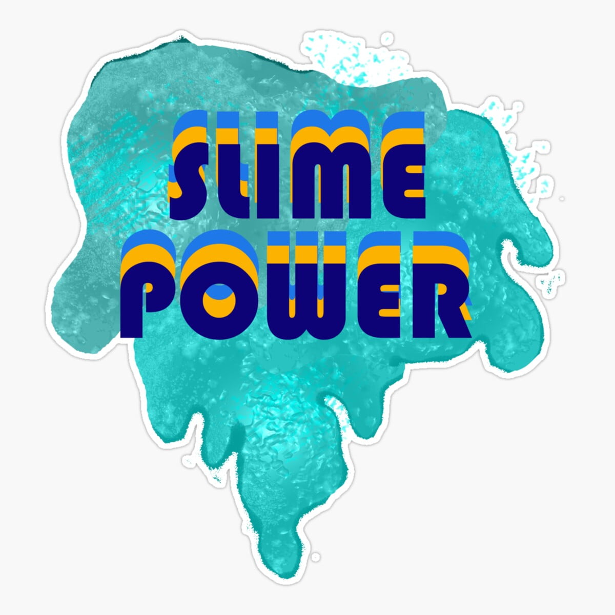 Maneki Slime Power Sticker, Phone Decal Water Bottle Stickers Car ...