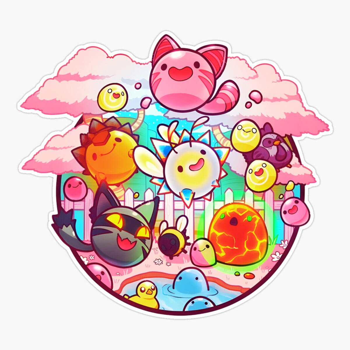 Maneki Slime Rancher All In One Sticker, Phone Decal Water Bottle ...