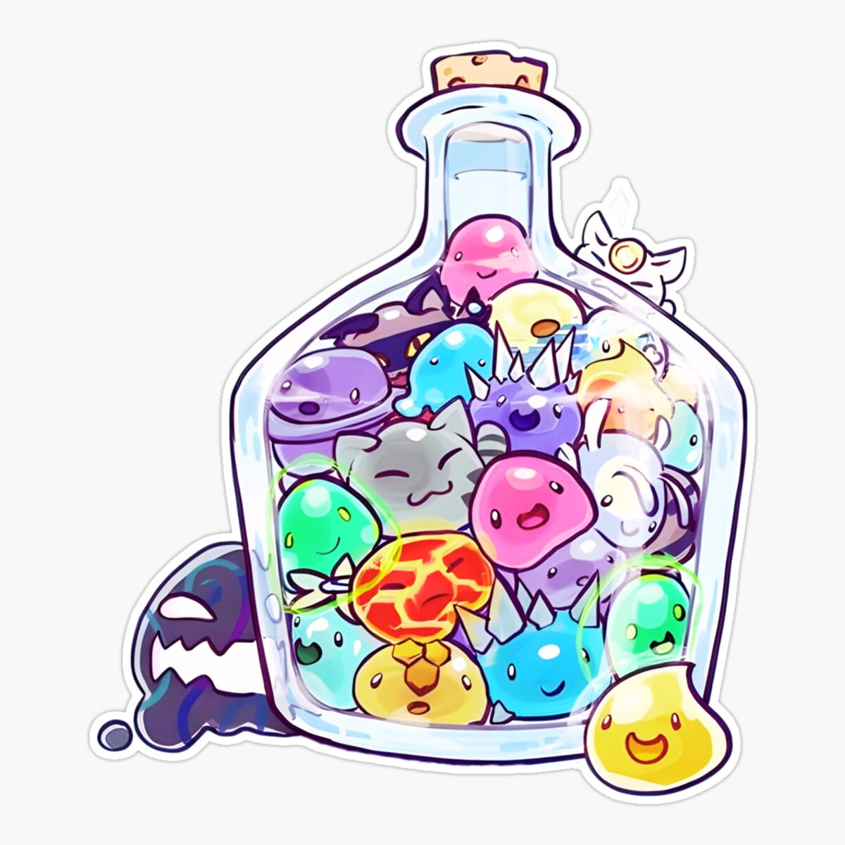 Maneki Slime Rancher In A Jar Sticker, Phone Decal Water Bottle ...