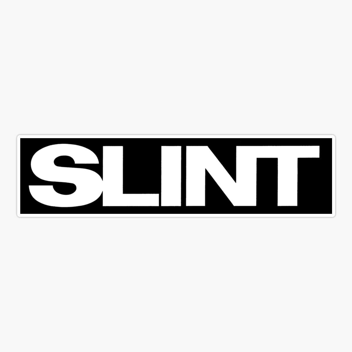 Maneki Slint Band Box Logo Sticker, Phone Decal Water Bottle Stickers ...