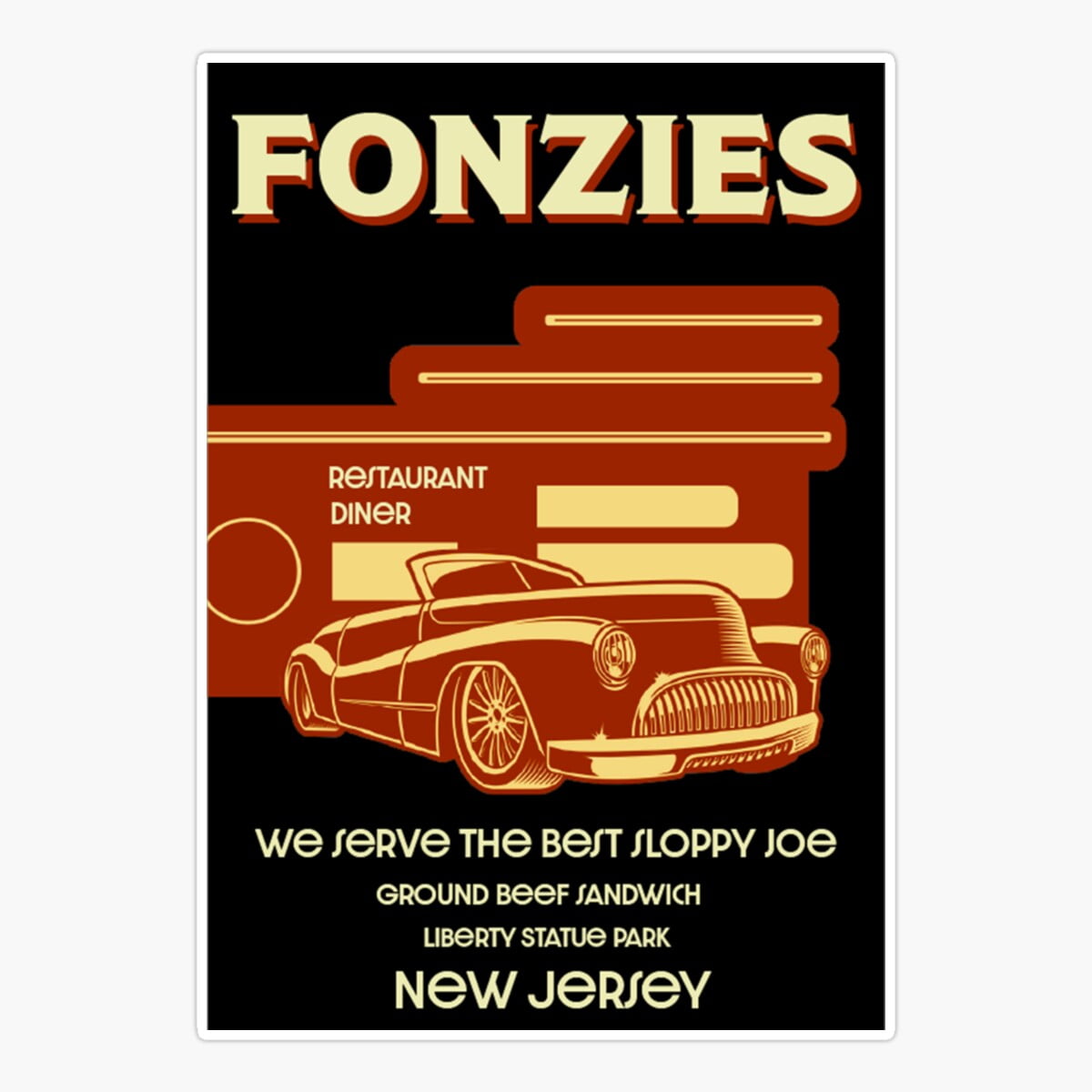 Maneki Sloppy Joe Sandwich - Retro Vintage Posters - 50'S Diners ...