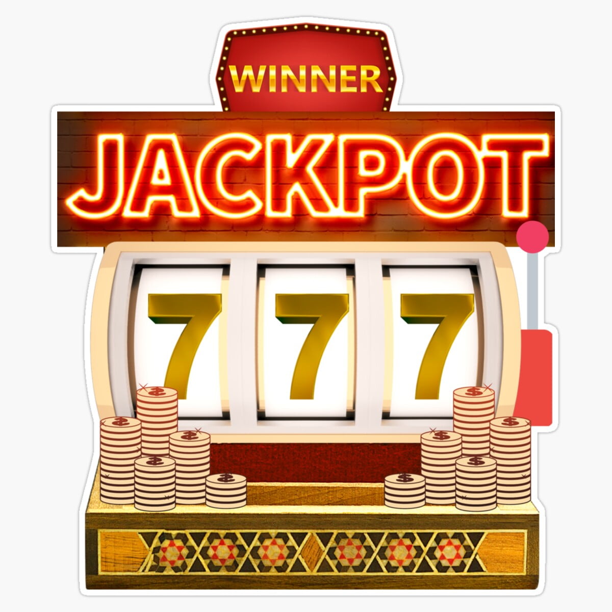 Maneki Slot Machine Jackpot Winner Er, Phone Decal Water Bottle ...