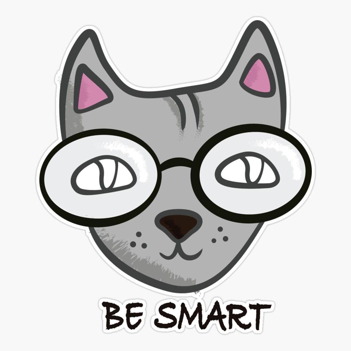 Maneki Smart Cat Pattern Sticker, Phone Decal Water Bottle Stickers Car ...