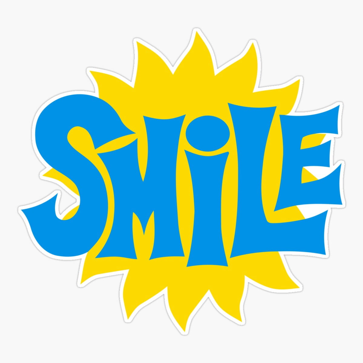 Maneki Smile Sticker, Phone Decal Water Bottle Stickers Car Decals ...