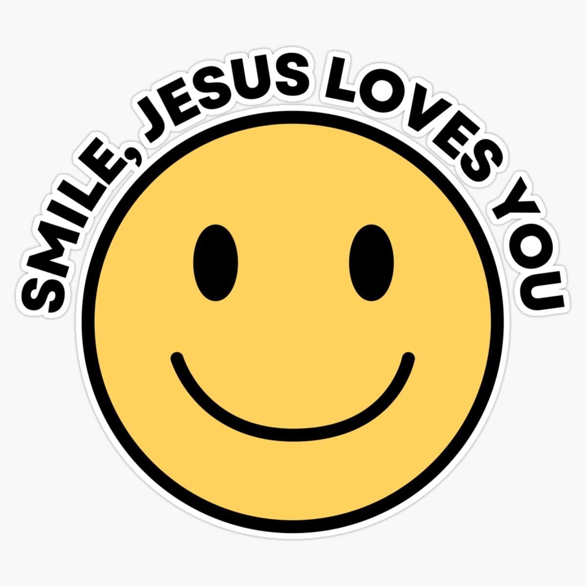 Maneki Smiley Face - Smile, Loves You Christian Cute Er, Phone Decal ...