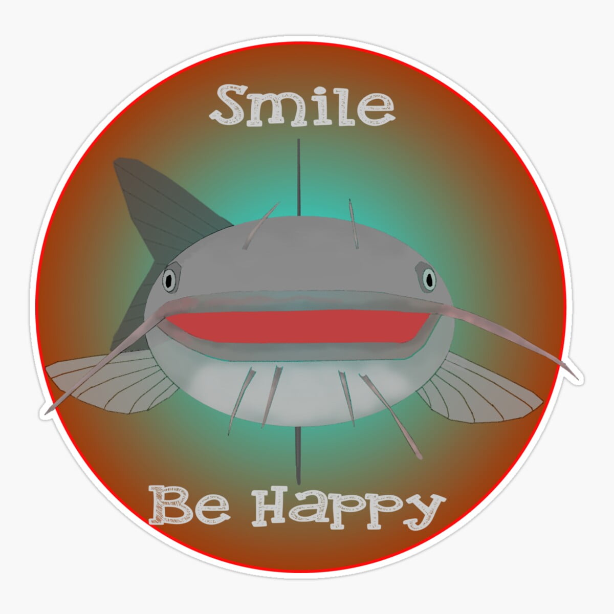 Maneki Smiling Catish Er, Phone Decal Water Bottle Stickers Car Decals ...