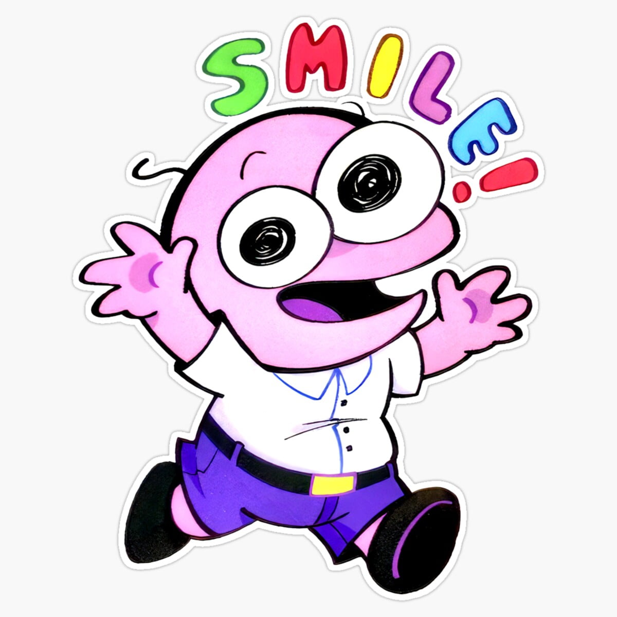 Maneki Smiling Friends Pim Er, Phone Decal Water Bottle Stickers Car ...