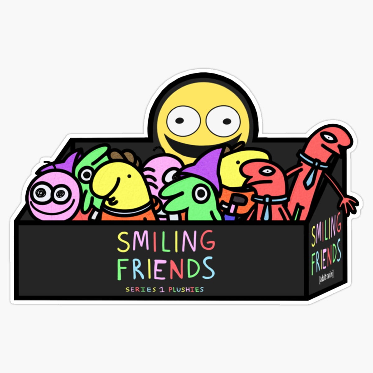 Maneki Smiling Friends - Plush_Glep Alan And Charlie, Bliblie, Pim ...