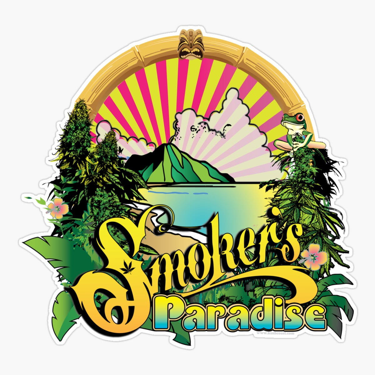 Maneki Smokers Paradise Sticker, Phone Decal Water Bottle Stickers Car ...