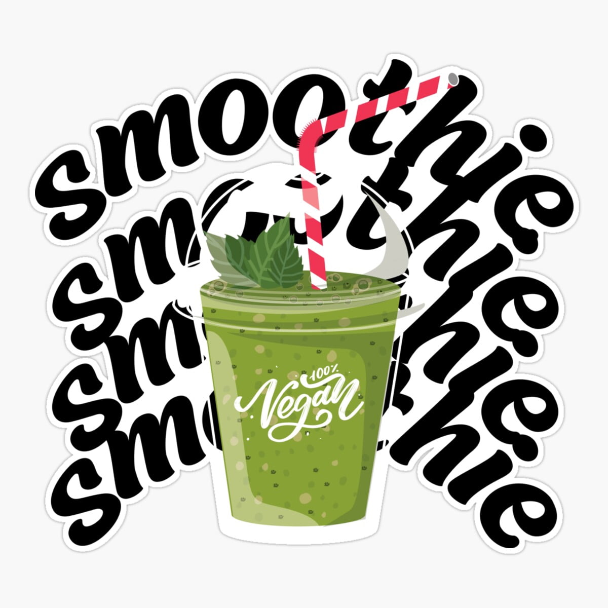 Maneki Smoothie Smoothie Smoothie Smoothie-True Smoothie Lover Sticker ...