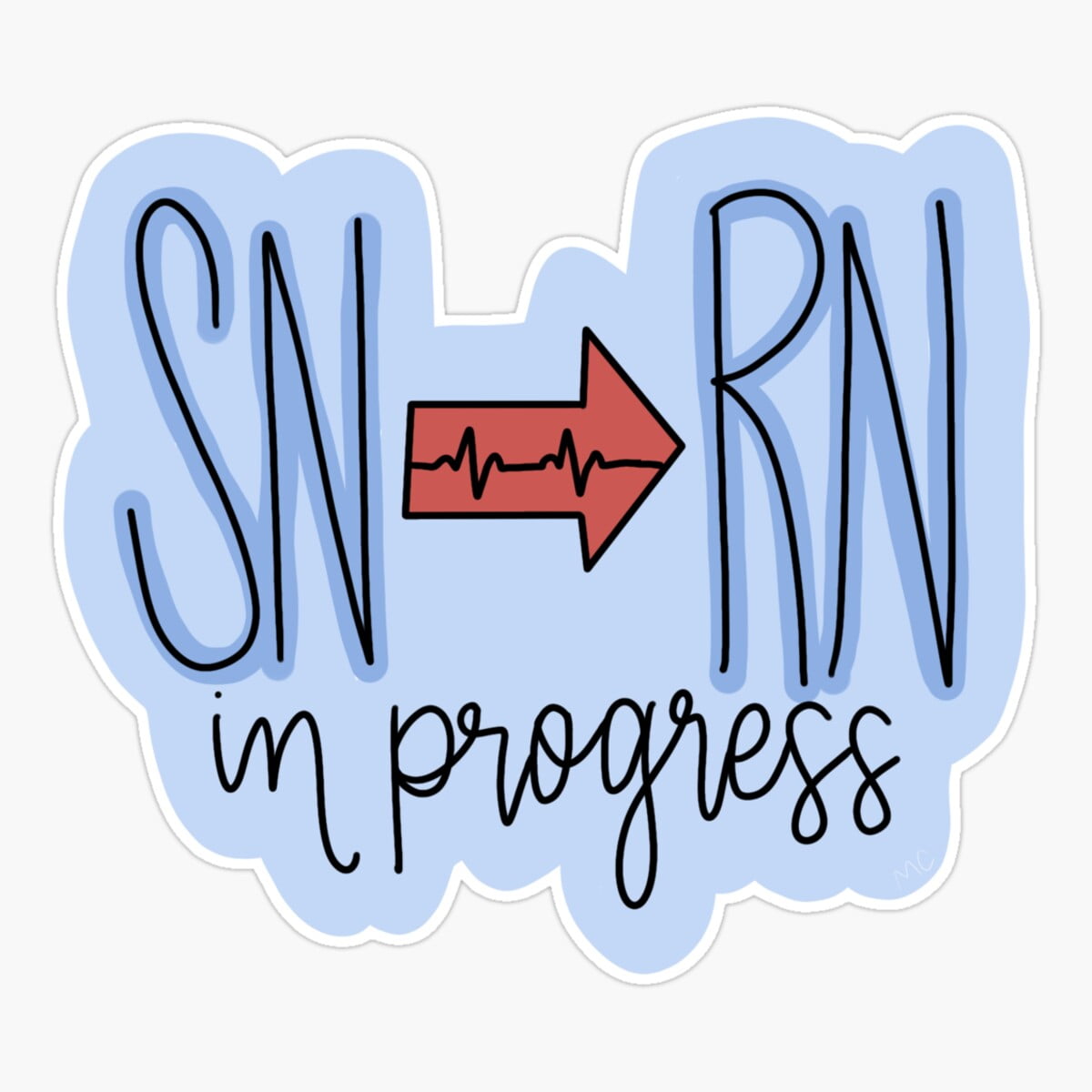 Maneki Sn To Rn In Progress Er, Phone Decal Water Bottle Stickers Car ...